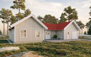 Bygger framtidens hus med lösvirke – Lyckebohus